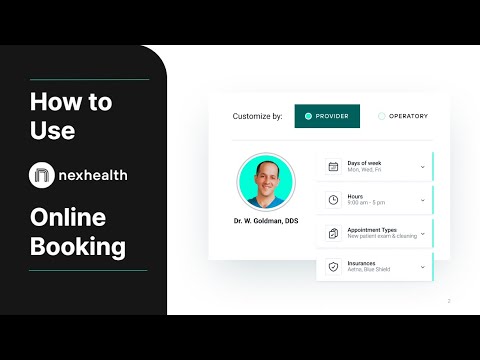 How to Use NexHealth Online Booking - YouTube