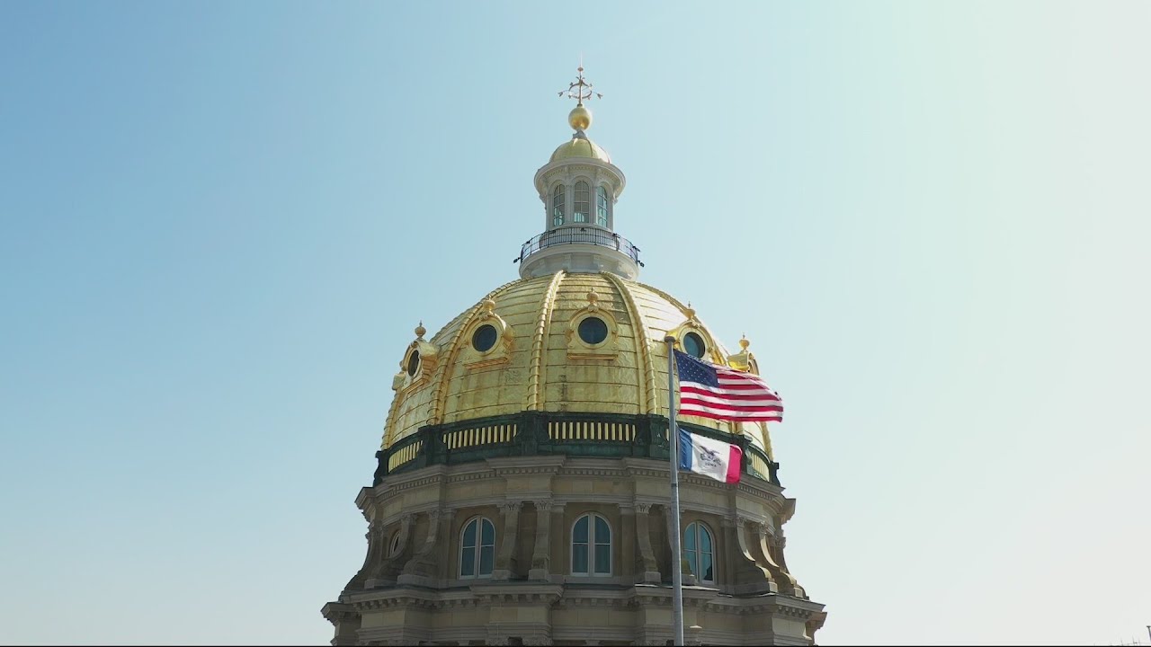 24 years later the Iowa State Capitol gets a 23.75 karat gold facelift ...