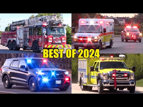 Emergency Vehicles Responding 2024 - Best of Fire Trucks, Police Cars & Ambulances