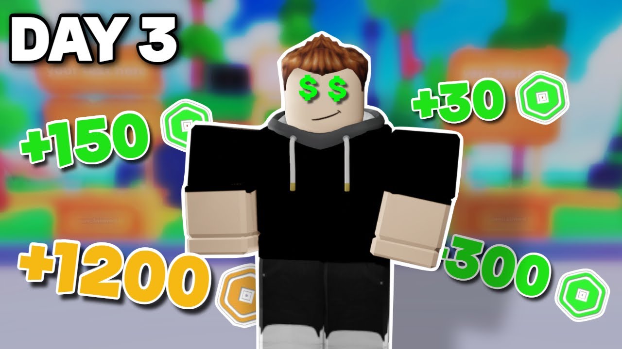 0 to 1,000 Robux Challenge on an Alt (Roblox Pls Donate) [DAY 3] - YouTube