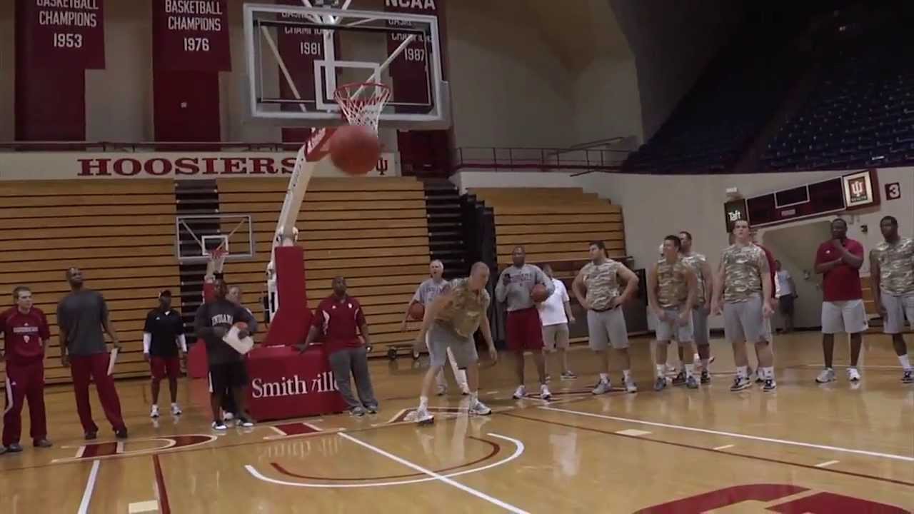 IU Football Dunk Contest - YouTube