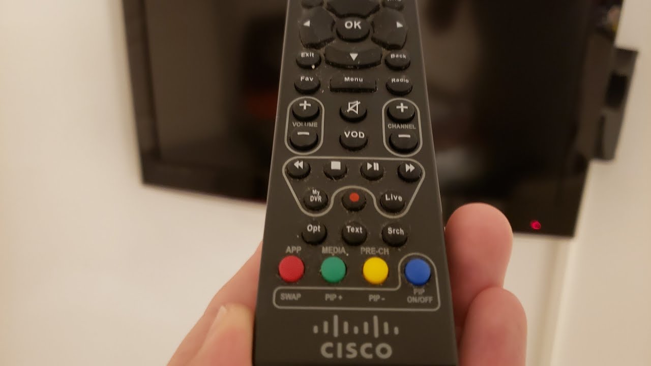Programar control telecentro cisco para manejar la tv - YouTube