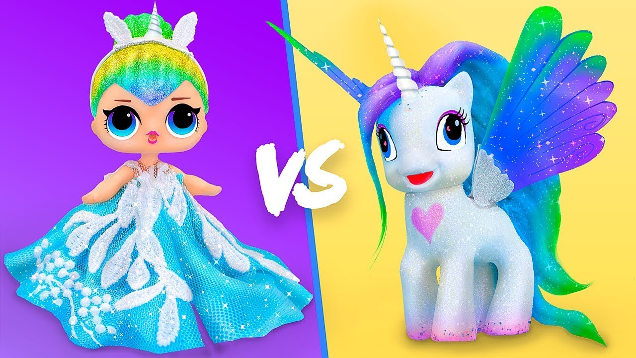 My Little Pony Hacks vs LOL Surprise Hacks Challenge! 10 Doll Hacks and ...