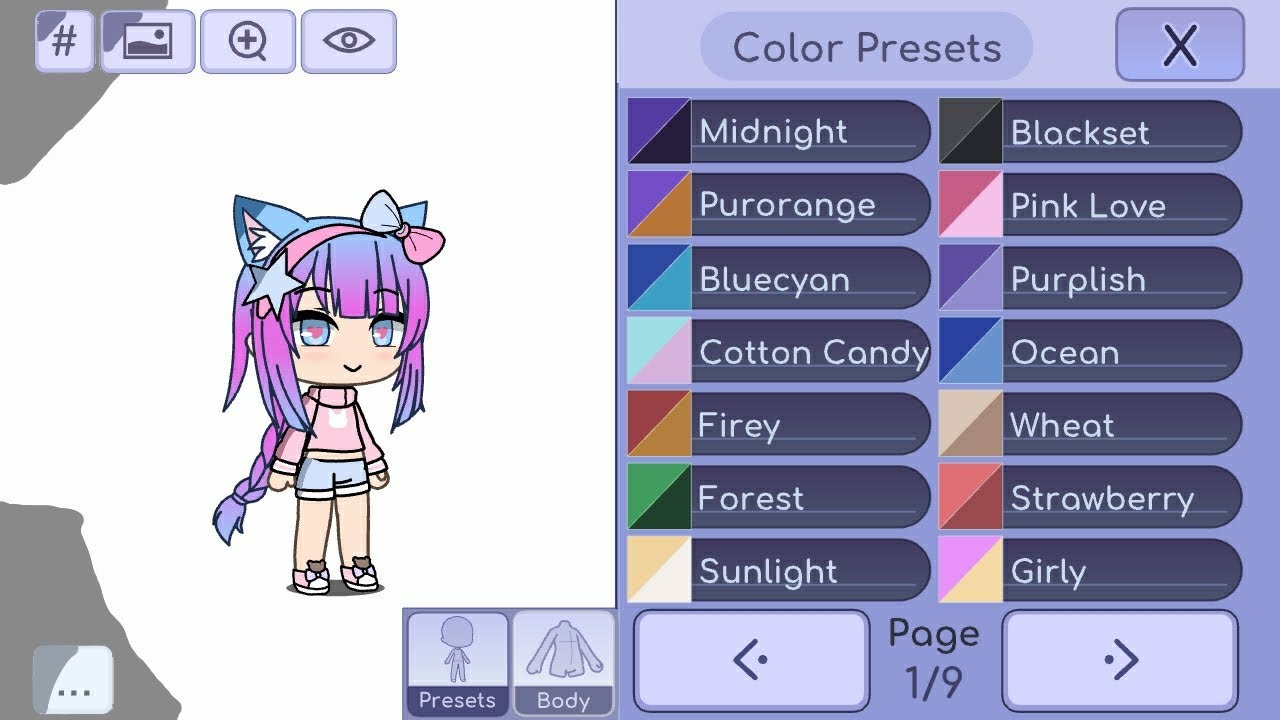 Rating my oc in diff color presets 😀 ||part 1|| - YouTube