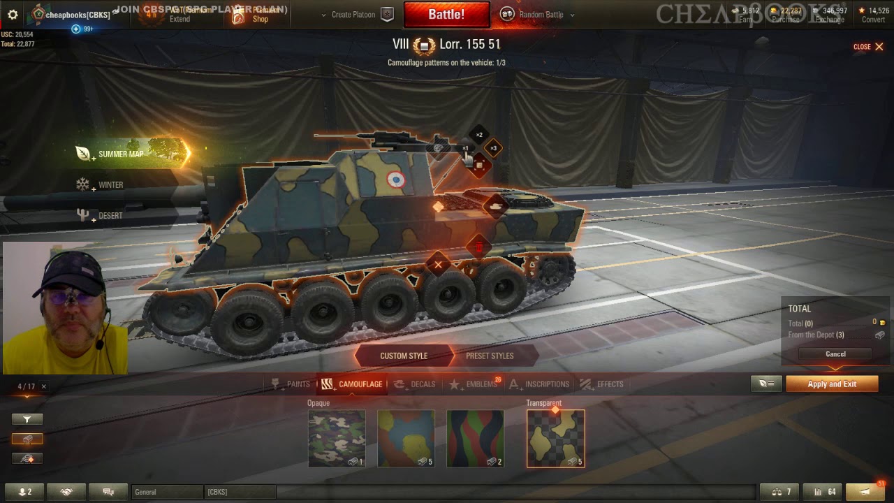 WOT Paint and Transparent Camo - YouTube