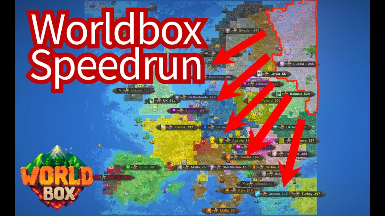 Taking Over Europe in Worldbox (Speedrun) - YouTube