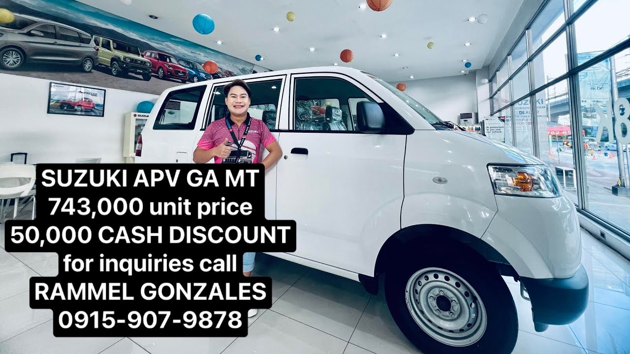 Latest model of SUZUKI APV GA MANUAL 2024 with big cash discount for ...