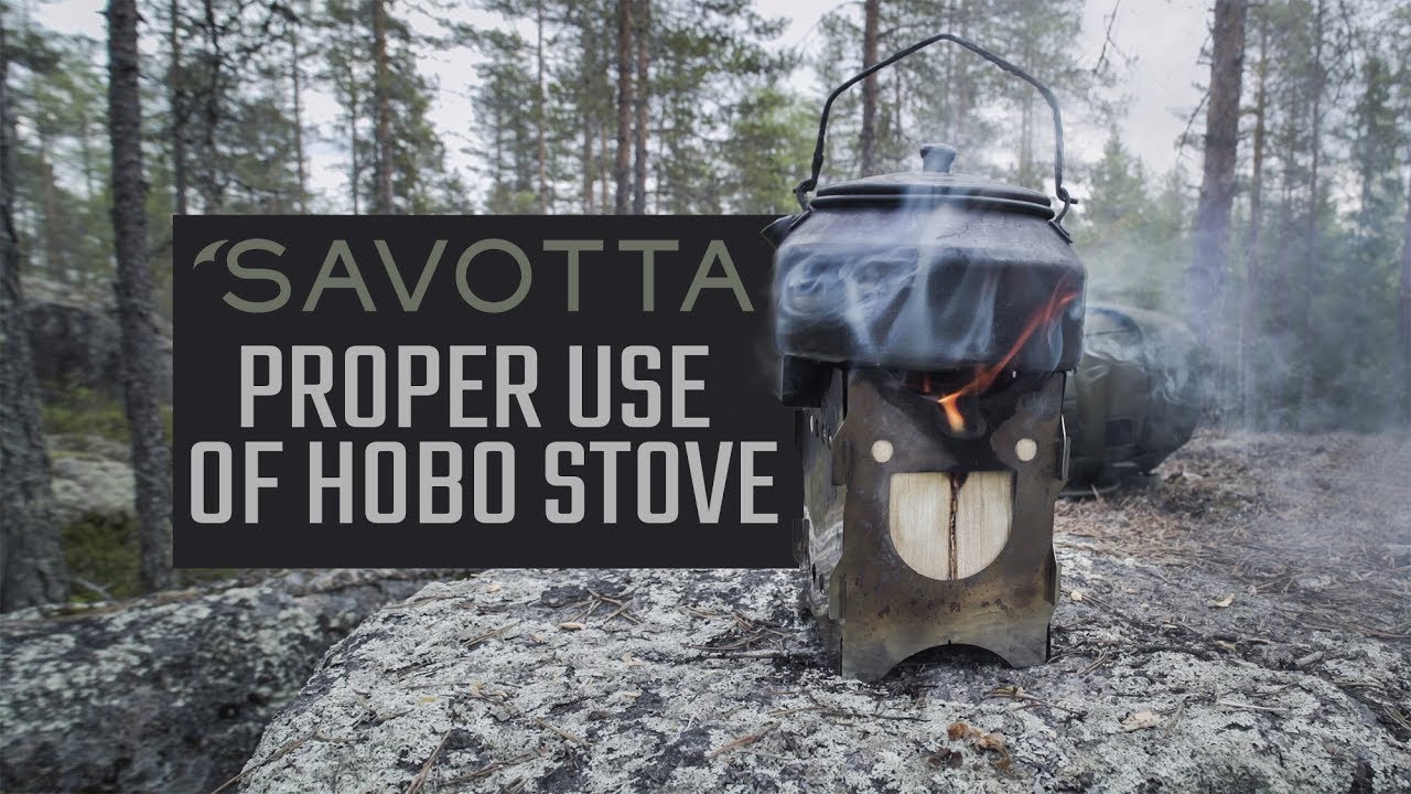 Savotta, Proper use of hobo stove - YouTube
