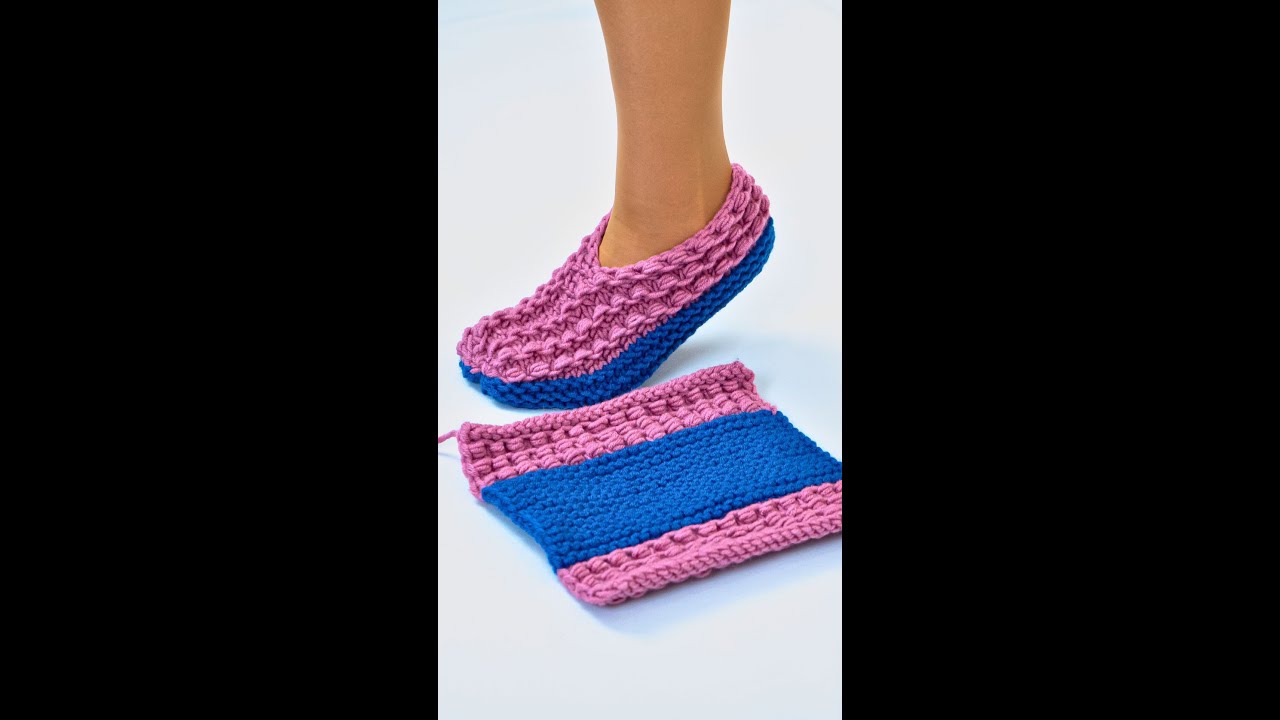 Very easy knitted slippers for beginners! Miarti🧶 - YouTube