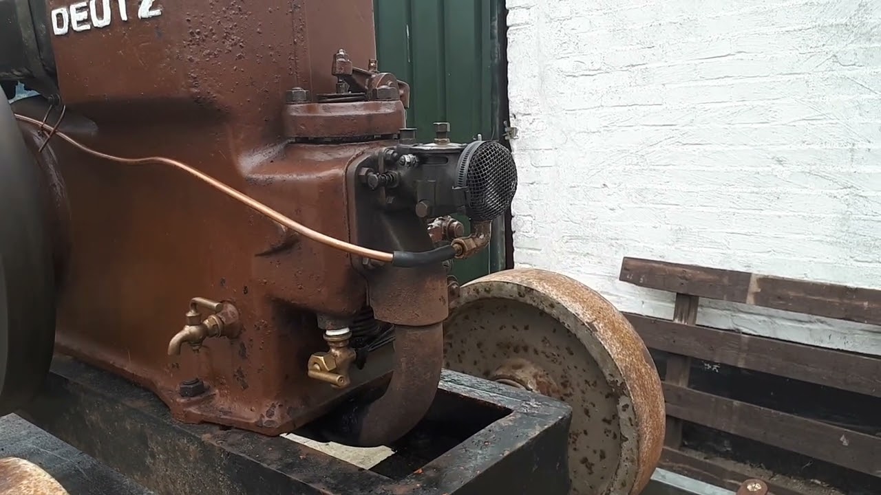 deutz ma416 ruhige lauf standmotor stationair motor - YouTube