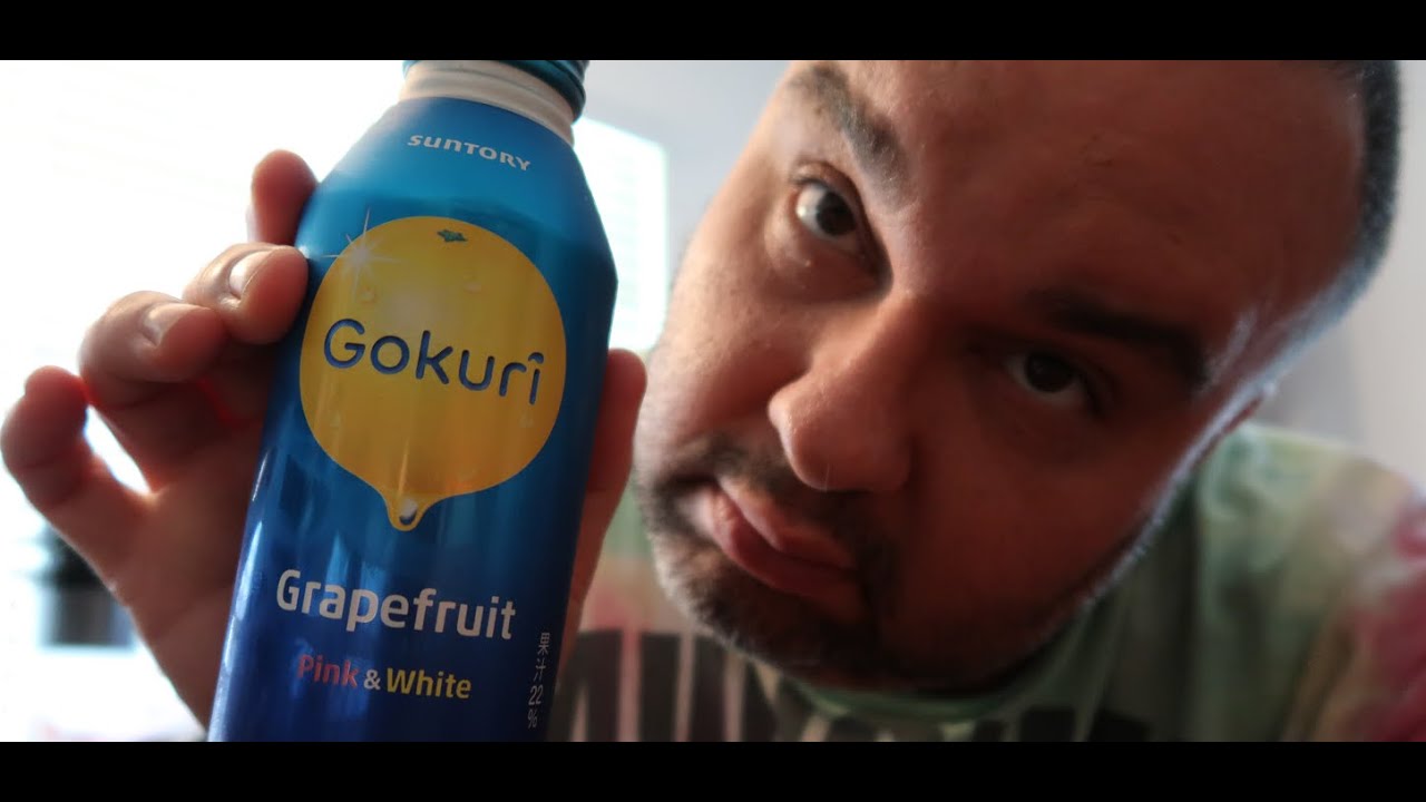 American Tries Gokuri Grapefruit Drink From Japan Review & Taste Test ...
