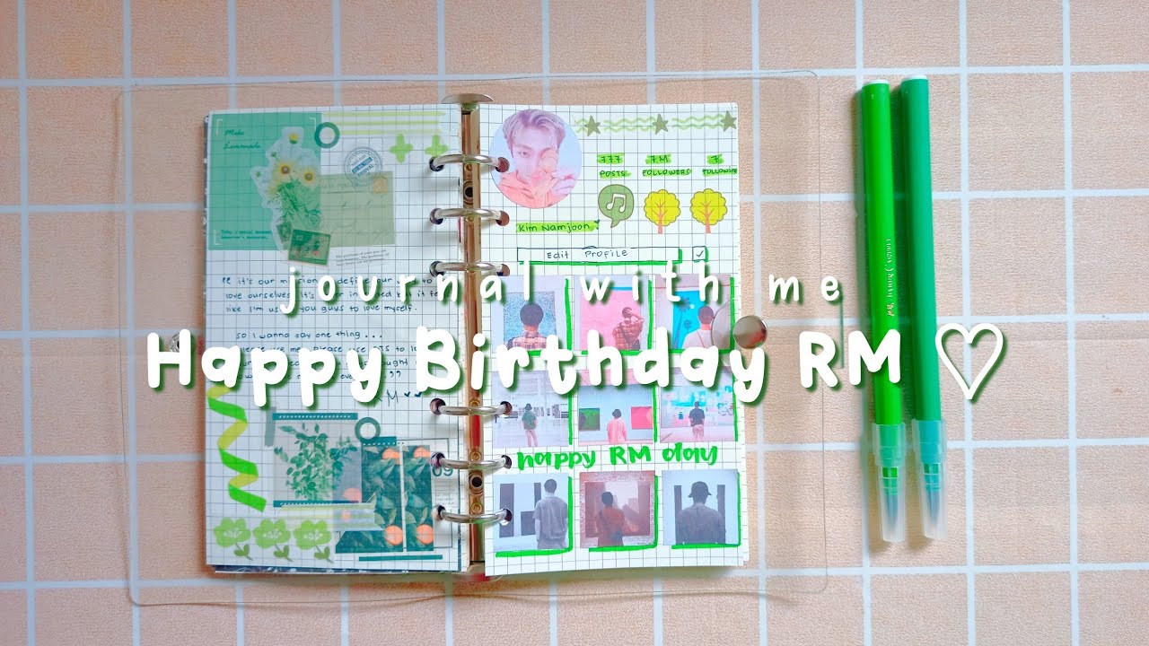 journal with me | Happy RM day 🐨 - YouTube