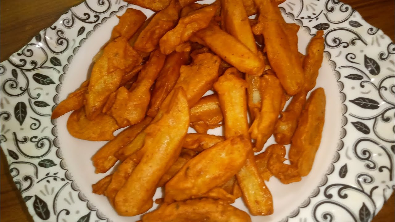 How to make crispy besan fries,in a easy manner./(2minutes with Abdul ...