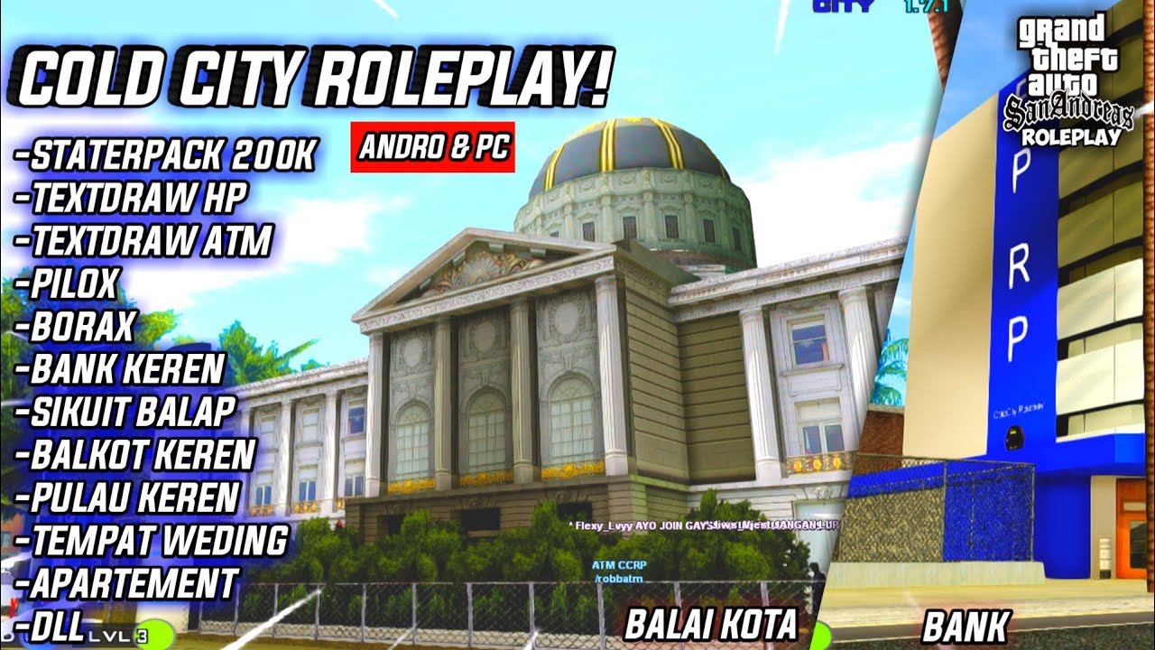 SERVER GTA SAMP ROLEPLAY DENGAN FITUR YANG KEREN !! REVIEW COLD CITY ...