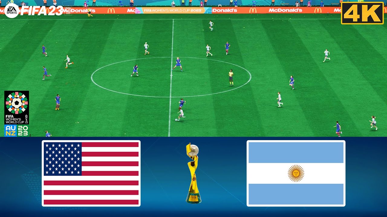 FIFA 23 - USA vs ARGENTINA - FIFA Women's World Cup 2023 Final - Full ...