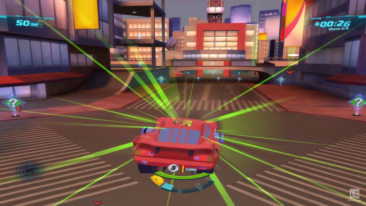 Disney Pixar Cars 2 Lightning McQueen Hunter Challenge Tokyo Arena ...