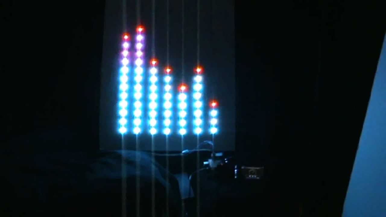 Big Spectrum Analyzer with Arduino - YouTube