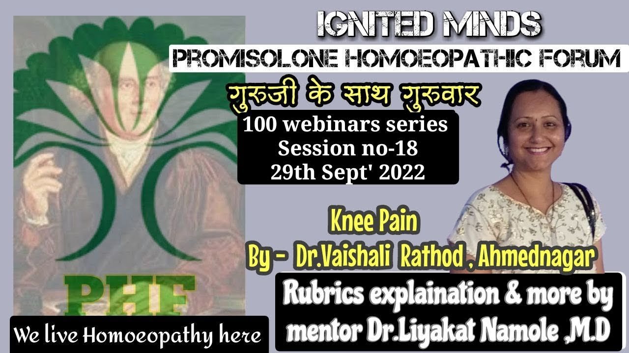 @ Ignited minds by PHF 100 Webinar series session 18 #Kneepain by Dr ...
