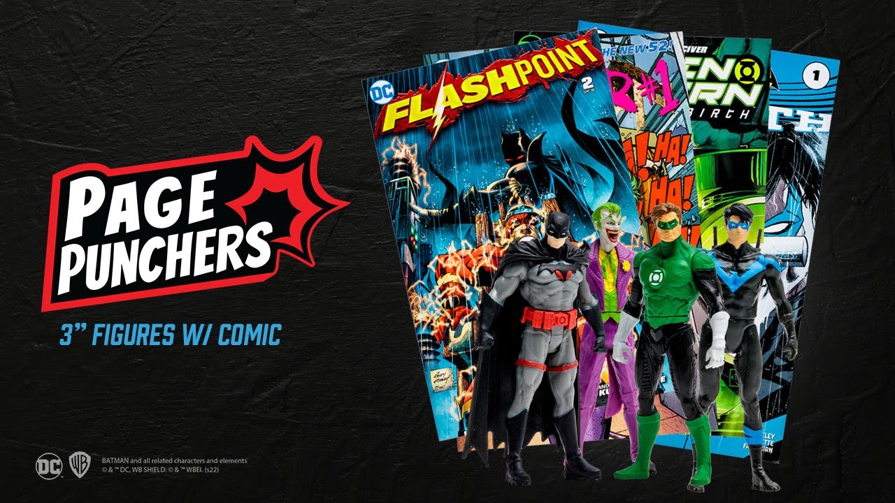 NEW DC Page Punchers™ 3" Figure w/ Comic | Action Figure Showcase - YouTube