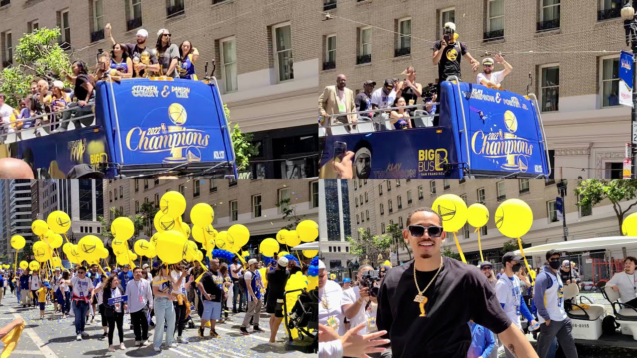 Golden State Warriors Championship Parade 2022 || Market Street San ...