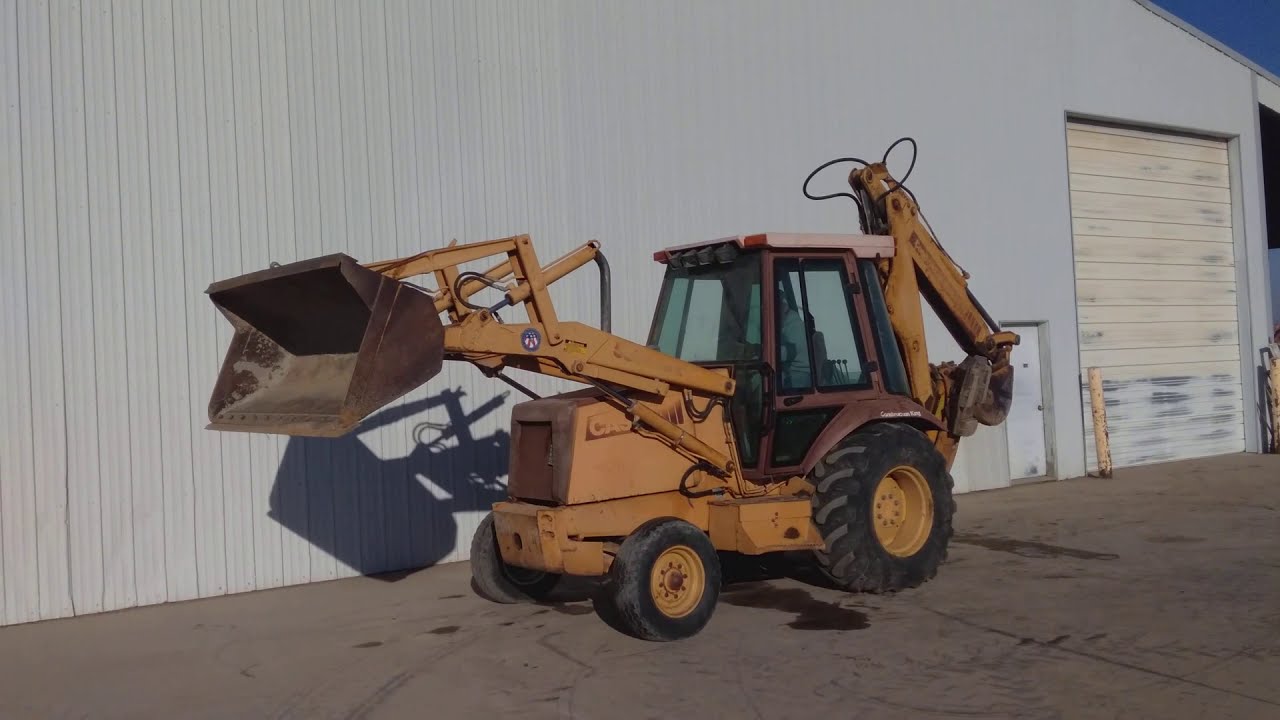 Nakamura CASE super k backhoe - YouTube