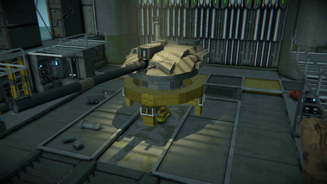 MBT turret demo- Space Engineers - YouTube