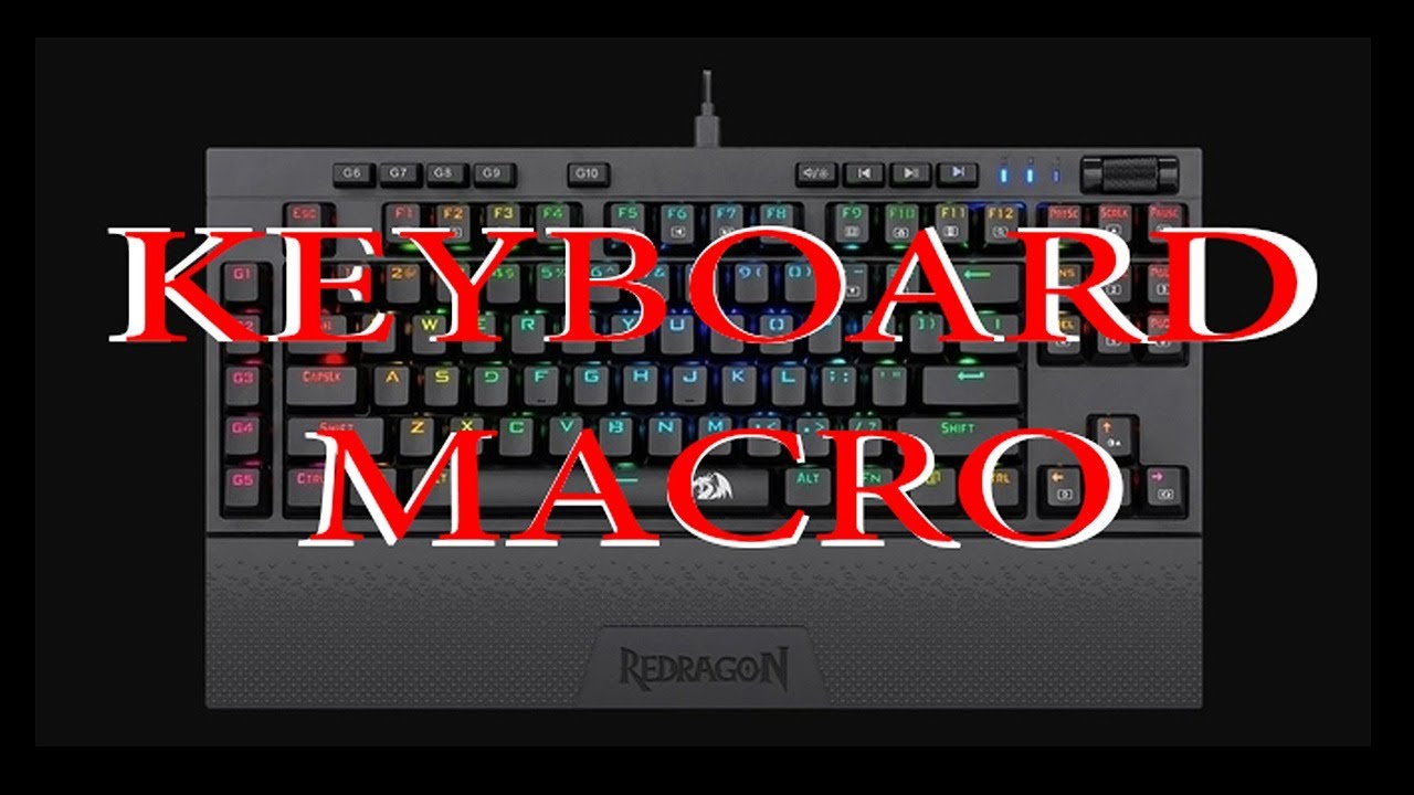 Set Keyboard Macros | Redragon K596 VISHNU - YouTube