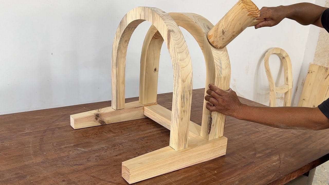 Skilled Carpenter Makes Wooden Furniture // Unique Garden Chair Design ...
