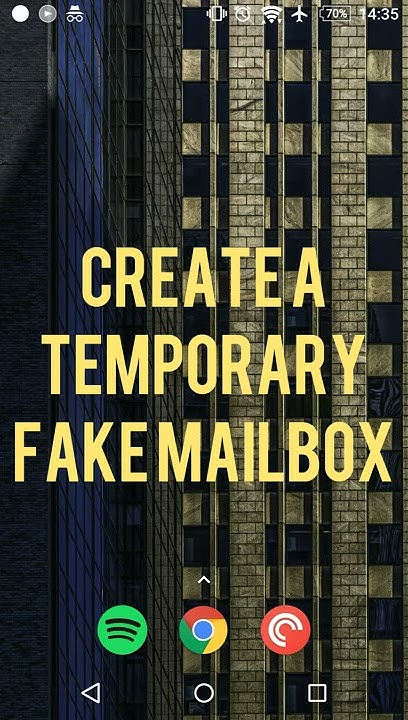 How to create a temporary mailbox on Android - YouTube