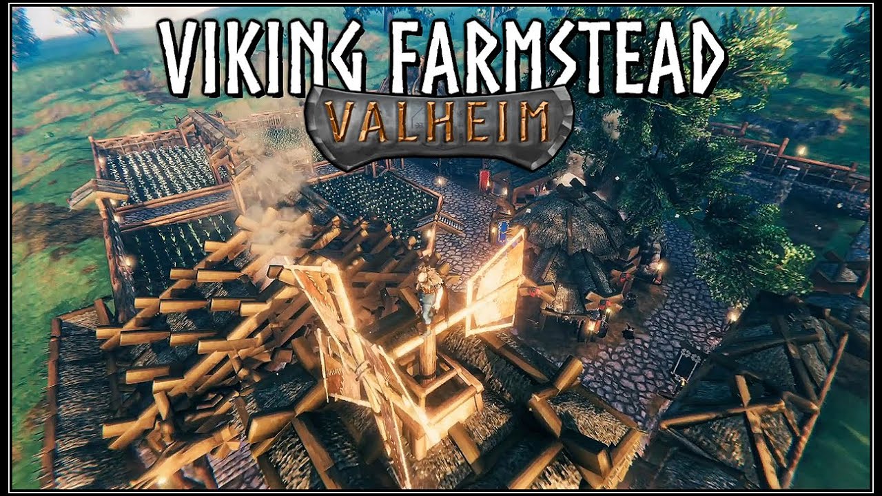 Viking Farmstead Build | Valheim - YouTube