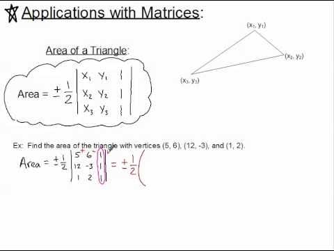 Area of Triangle with Matrices - YouTube