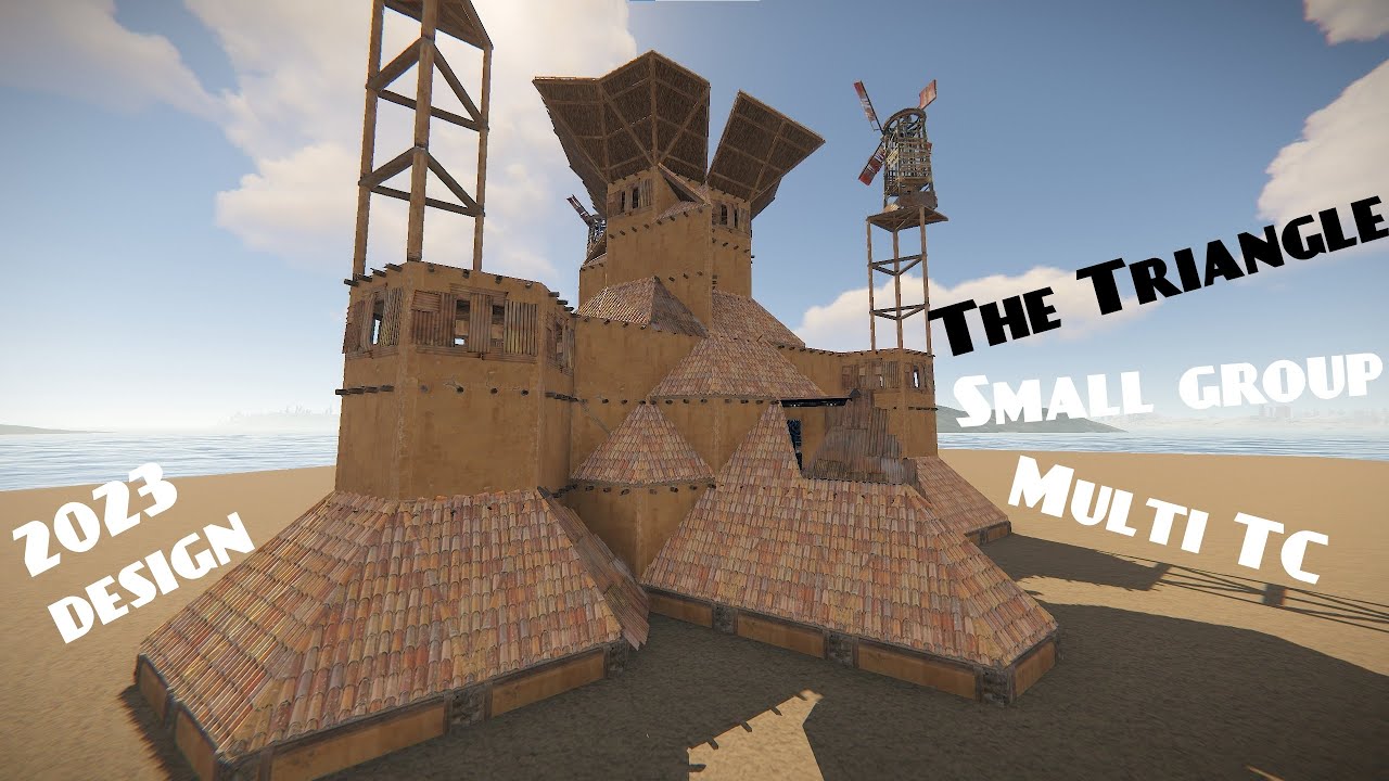 The Triangle/ Small group/ Multi TC 6+ bunker/ Rust Base Designs 2023 ...