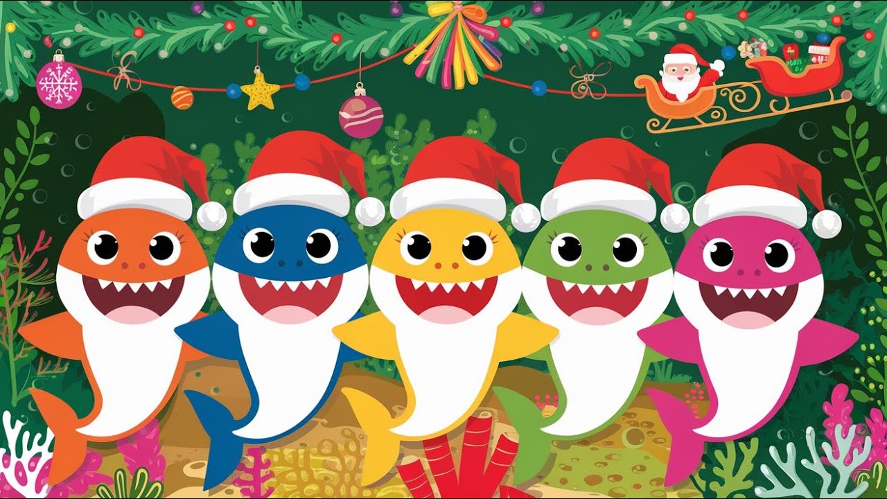 Christmas Baby Shark | Christmas Kids Song | Festive Song for Toddlers ...
