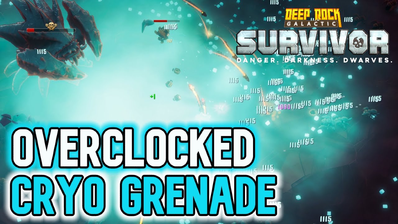 Overclocked Cryo Grenade is Beyond Insane | Deep Rock Galactic: Survivor - YouTube