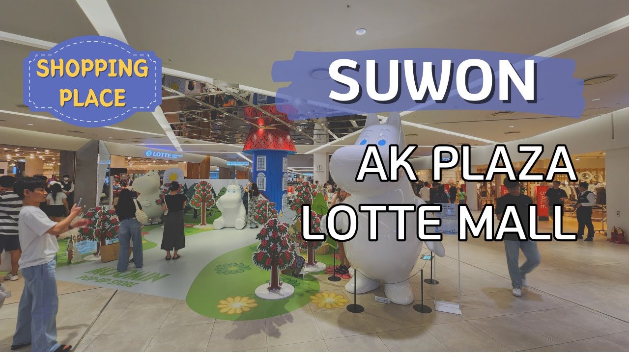 [4K_수원/SUWON] 수원역 AK PLAZA 부터 LOTTE MALL 까지 한번에 둘러보기! - YouTube