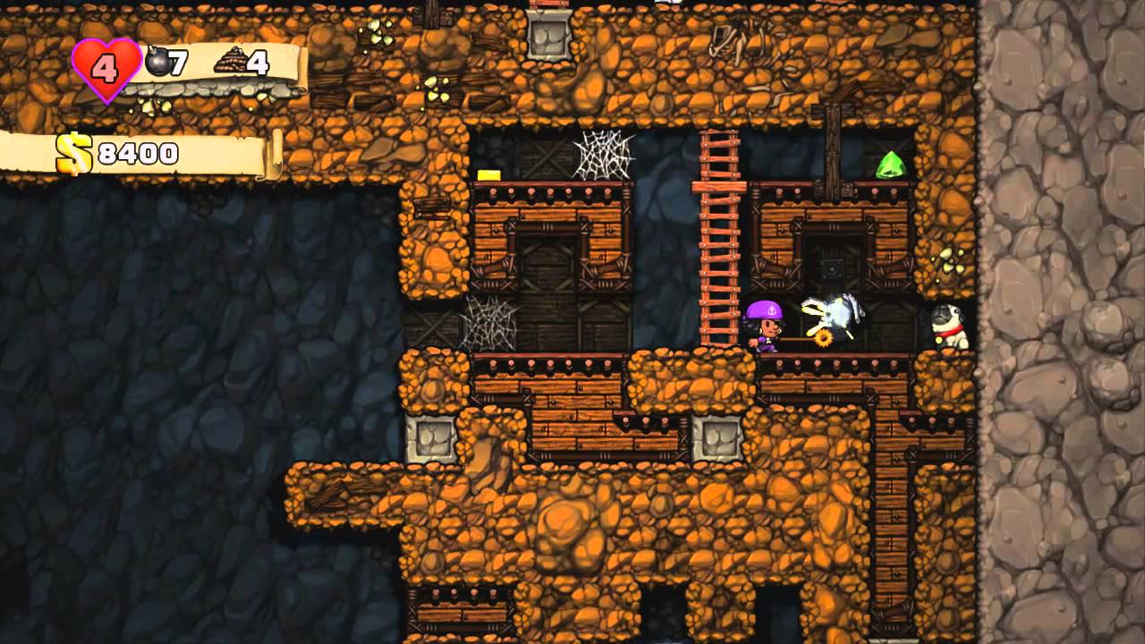 Let's Play: Spelunky 58 - Take the Key to the Temple: Part 3 - YouTube