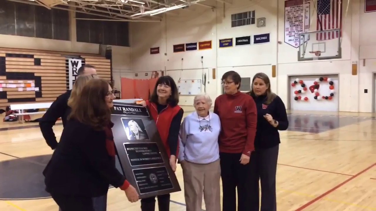 Westfield High School honors Pat Randall prior to girls basketball game ...