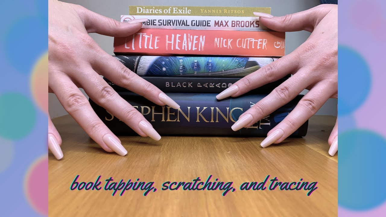 ASMR book tapping, scratching, and tracing ~ no talking ~ LevikaASMR - YouTube