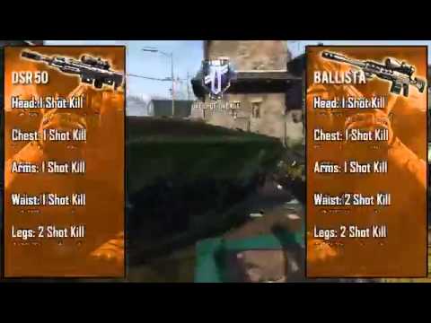 Black Ops 2 BEST SNIPER in Black Ops 2 DSR 50 vs Ballista Breakdown ...