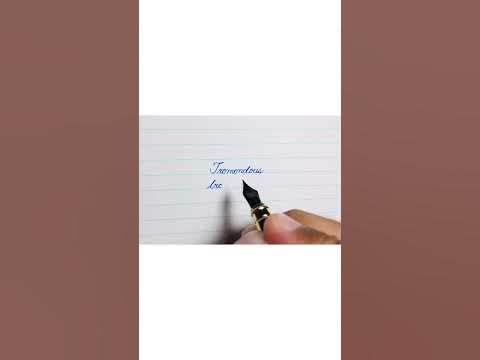 cursive writing tutorial for beginners #cursivewriting #handwriting # ...