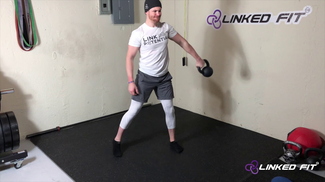 Movement: KB Lateral Swing w/ Clean to 1/2 Kneel OHP - YouTube