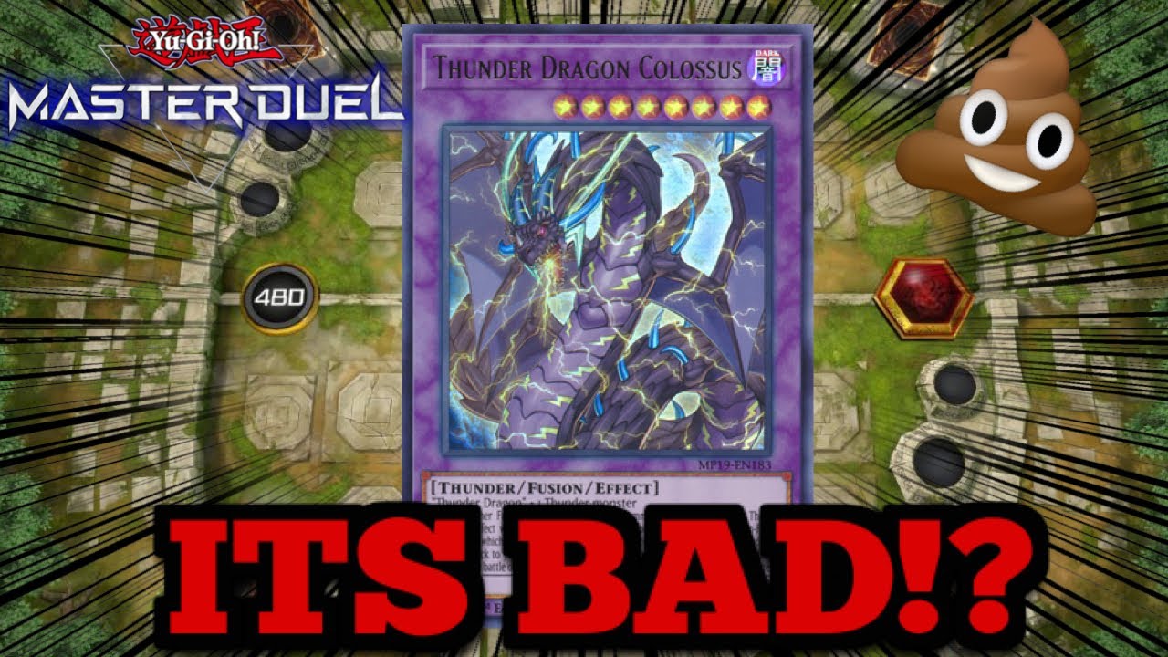 THUNDER DRAGON COLOSSUS IN YU-GI-OH MASTER DUEL - YouTube