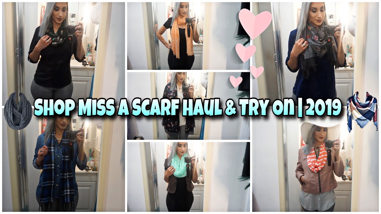 Shop Miss A Scarf Haul & Try On | 2019 - YouTube