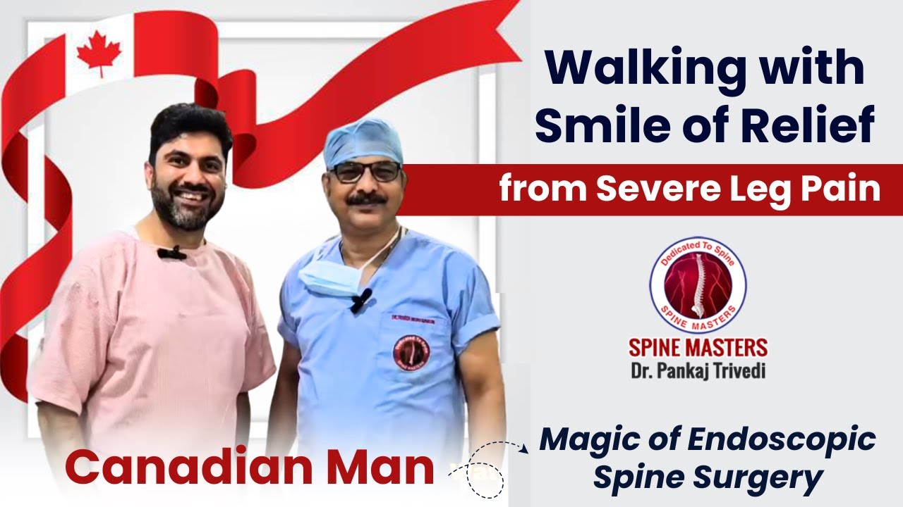 Canadian Man | Walking with Smile of Relief from Severe Leg Pain ...