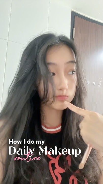 GRWM how i do my daily makeup routine 💗 #makeuptips #makeuproutine #makeupsteps #makeuptutorial ...