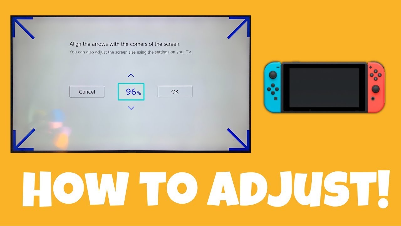 How to adjust the Display Size on the Nintendo Switch *2021* - YouTube