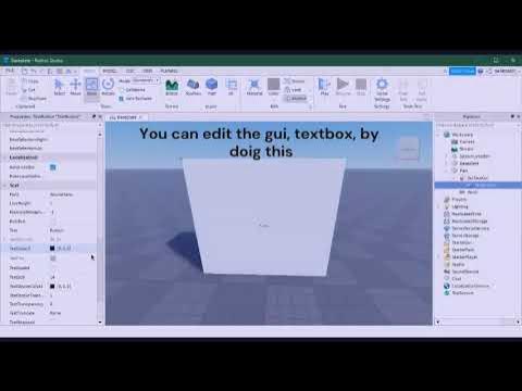 How to make a Text Gui in roblox studio | Roblox studio Toturials - YouTube