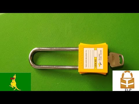 Uniform safety signs UL402 Loto lock picked out of package and ...
