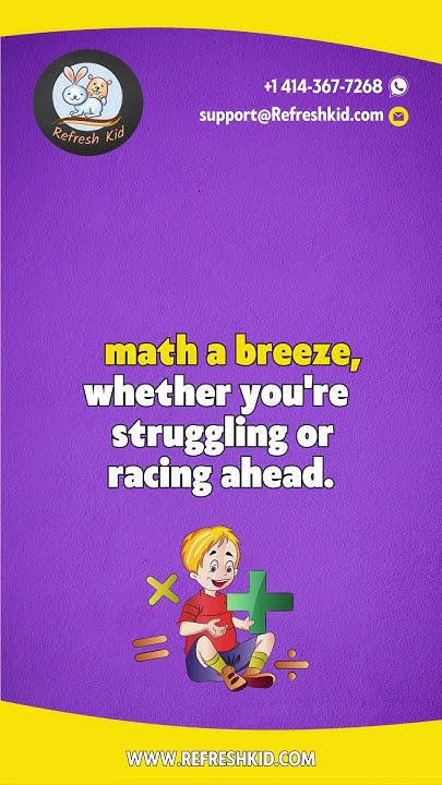 Refresh Kid is here to make math a breeze, whether you're struggling or ...