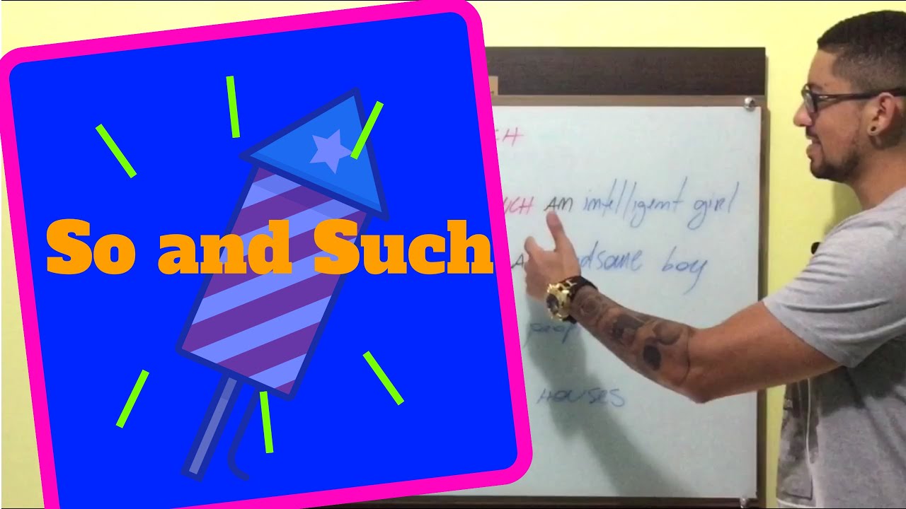 INGLÊS PARA INICIANTES grammar como usar SO e SUCH - YouTube